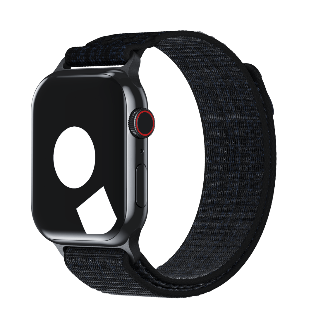 Black/Blue Sport Loop Active Band for Apple Watch - iSTRAP