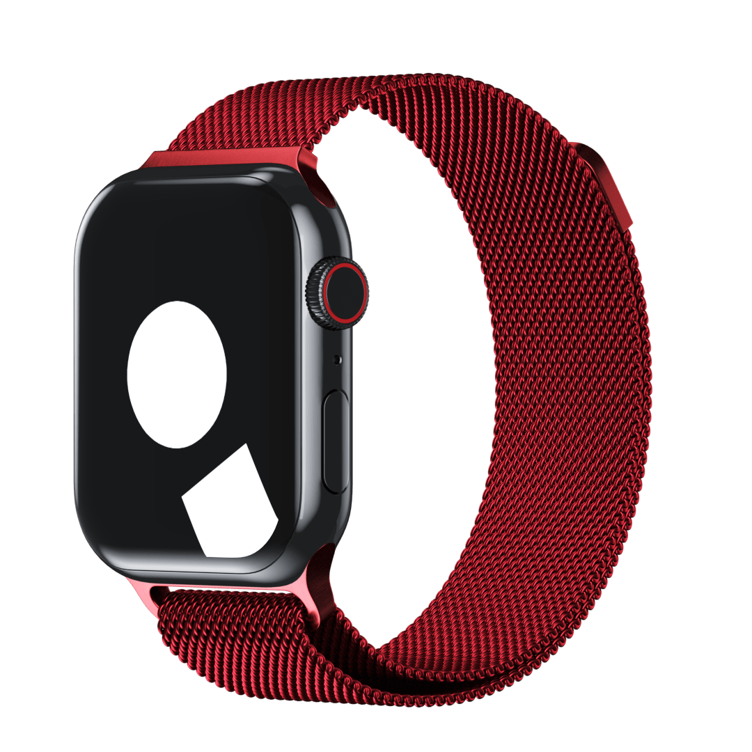 Red Milanese Loop Band for Apple Watch - iSTRAP